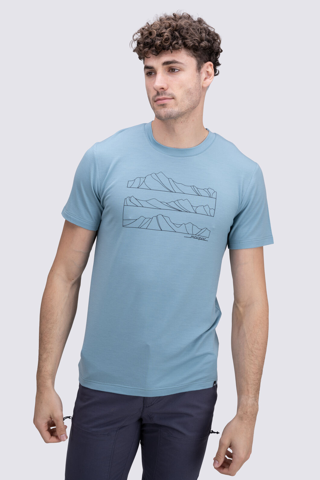 Macpac Men's Cross Lines 180 Merino T—Shirt | Macpac