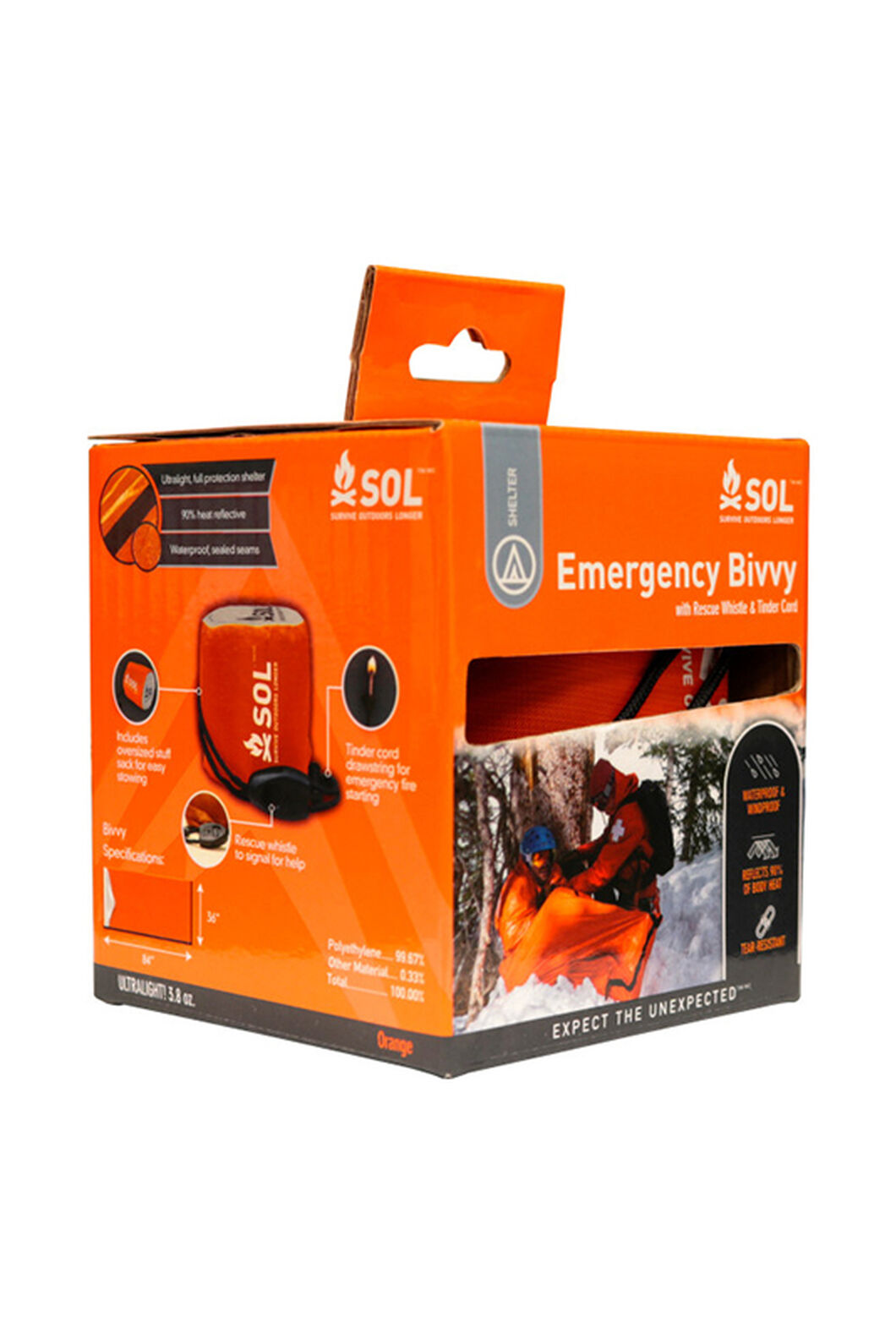 SOL Emergency Bivvy with Rescue Whistle | Macpac